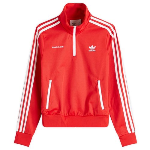 adidas Track Top x Sporty & Rich 'Collegiate Red' - JD3766 | Solesense