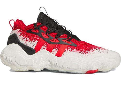 adidas Trae Young 3 | White | Size 13 'Vivid Red' - IE2704 | Solesense
