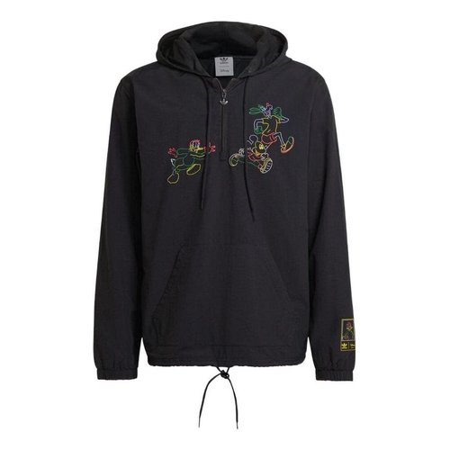 adidas x Disney Crossover Half Zipper Pullover Large Logo Cartoon ...