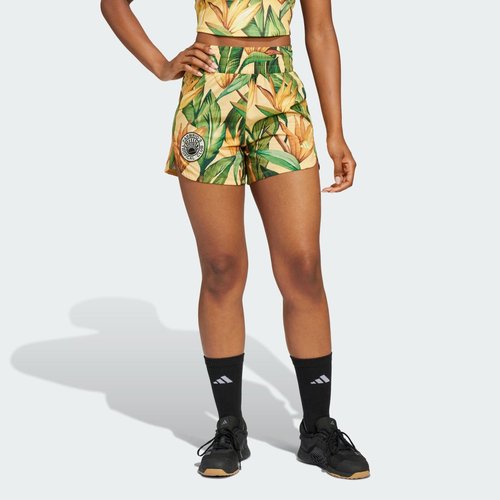 adidas x FARM Rio Pacer Shorts 'Semi Spark/Bold Gold/Semi Flash Green ...