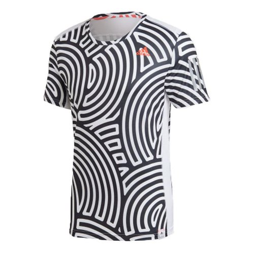 adidas x Hiroko Takahashi Riko Crossover Round Neck Printing Casual Sports Running Short Sleeve ...