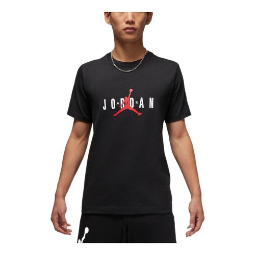 Air Jordan Alphabet Flying Man Logo Printing Round Neck Casual Short Sleeve 'Black' - DM1463-010 ...