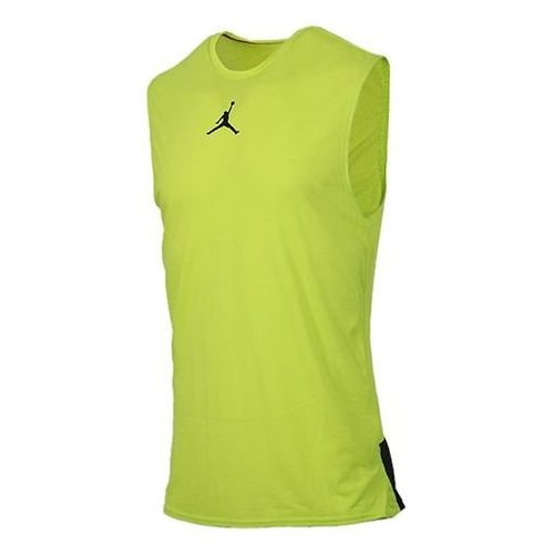 Air Jordan Basketball Training Sports Sleeveless Vest 'Yellow' - CJ4576 ...