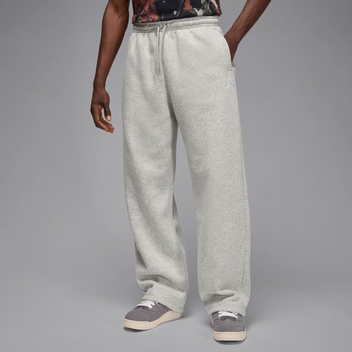 Air Jordan Brooklyn Fleece Oversized Open-Hem Pants 'Grey Heather/White ...