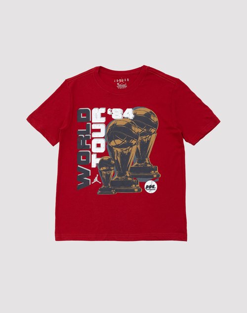 Air Jordan MJ World Tour Tee 'Red' - 95F451-R78 | Solesense