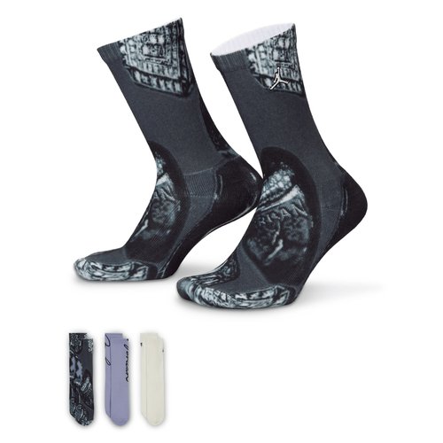 Air Jordan MVP Rings Crew Socks 3 Pairs 'Off Noir' - BJ0738-G0T | Solesense