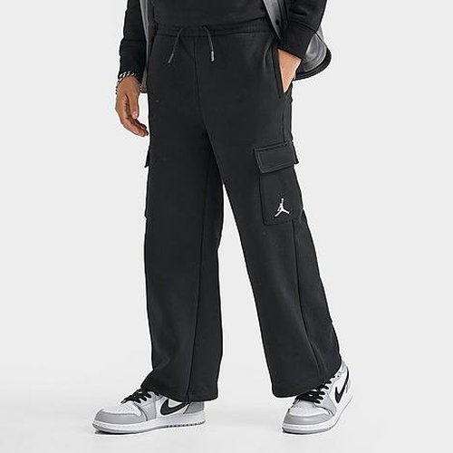 Air Jordan Y2K Fleece Open Hem Cargo Pants 'Black' - 45D351-019 | Solesense