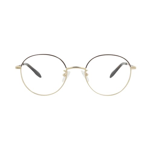 Alexander McQueen Round-Frame Metal Optical Frames 'Gold Transparent ...