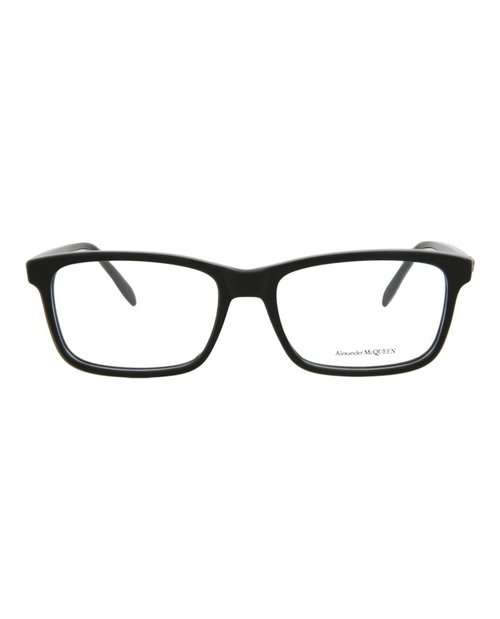 Alexander McQueen SquareFrame Acetate Optical Frames 'Black Black ...