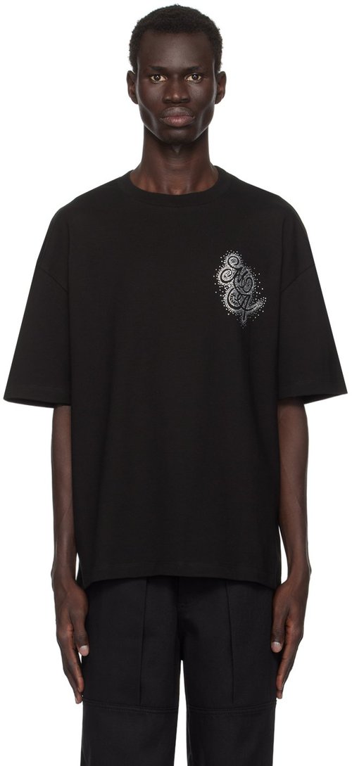 AMIRI Crystal Burst MA Swirl T-shirt 'Black' - AMJYTE1087 | Solesense
