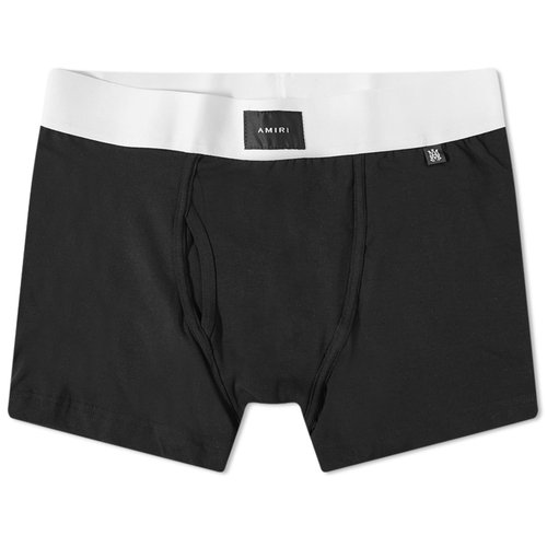 AMIRI Label Boxer Briefs 'Black/White' - PF22MUN004 | Solesense