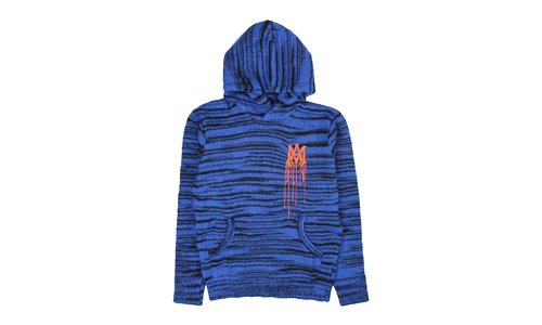 AMIRI SPACE DYE HOODIE -DRIP MA LOGO 'Blue' - MKL044 420 | Solesense