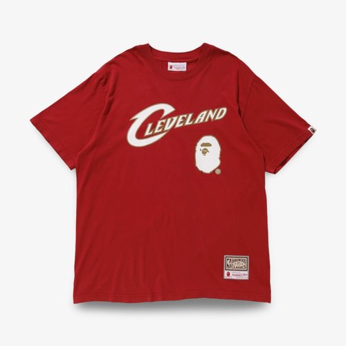 BAPE A Bathing Ape x Mitchell & Ness x NBA Tee FW18 'Cavs / Cleveland ...