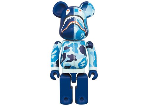 Bearbrick x A Bathing Ape ABC Camo Shark Chogokin 200% Blue 'Multicolor' | Solesense