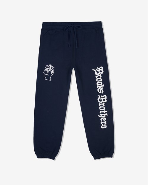 Brain Dead Brooks Brothers California Collegiate Sweatpants 'Navy ...