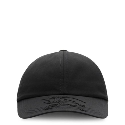 Burberry Equestrian Knight-Patch Cotton Baseball Cap 'Black/Blue ...