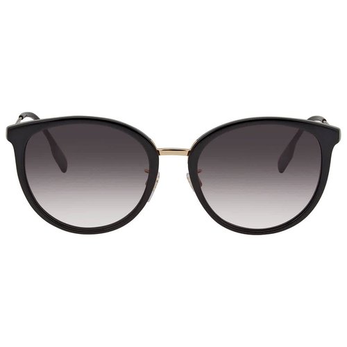 Burberry Gradient Round Ladies Sunglasses BE4289D 30018G 56 'Black/Grey' - BE4289D 30018G 56 ...
