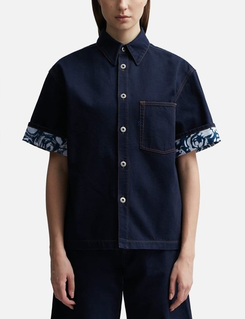 Burberry Heavyweight Denim Shirt 'Indigo Blue' | Solesense