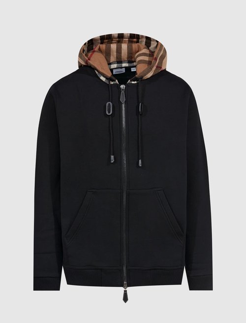 Burberry Jwear Full Zip Hoodie - 8048026-BLK | Solesense