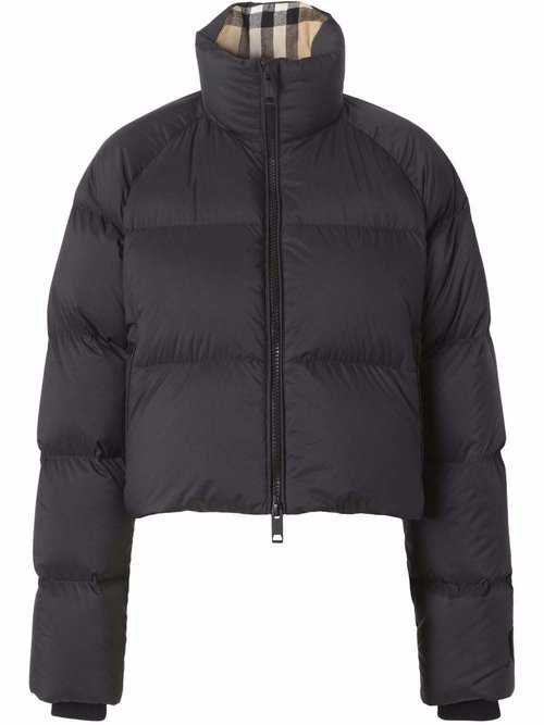 Burberry Short Padded Jacket 'Black/Beige' - 8044730 | Solesense