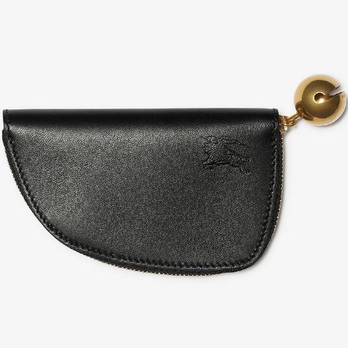Burberry Zip-Around Leather Coin Pouch 'Black' - 8079861 X | Solesense