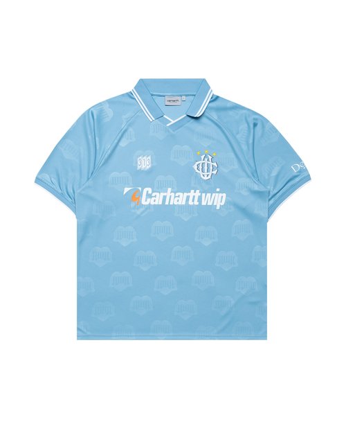Carhartt WIP S/S Hartt's Football T-Shirt 'Bluebird' - I034625_2UH_XX ...