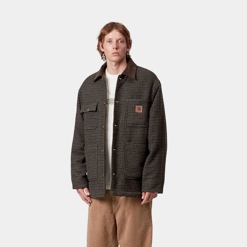 Carhartt WIP Lowis Chore Coat 'Lowis Houndstooth/Vitola Heather ...