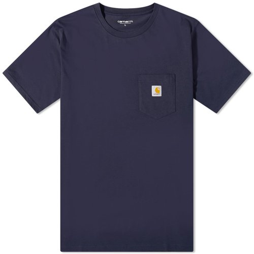 Carhartt WIP Navy Pocket T-shirt 'Dark Navy' - I030434_1C_XX | Solesense