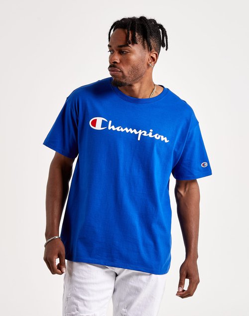 Champion Classic Graphic Tee 'Royal Blue' - GT23HY07718-GUX | Solesense