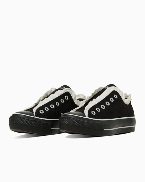 Converse All Star Platform Frillslip OX Sneakers Pure White/Dusty Beige ...