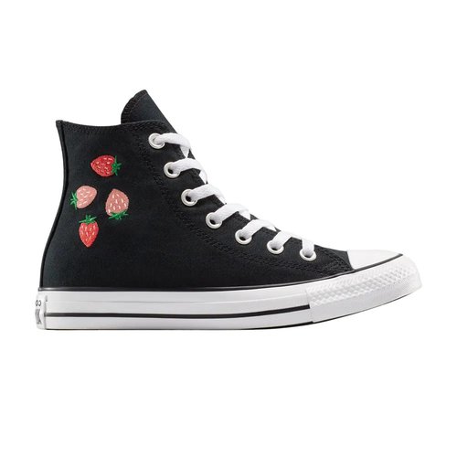 Converse Chuck Taylor All Star High 'Embroidered Strawberries' | Black ...