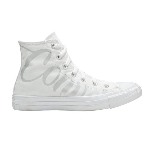 Converse Chuck Taylor All Star High 'Metallic Script Logo - White ...
