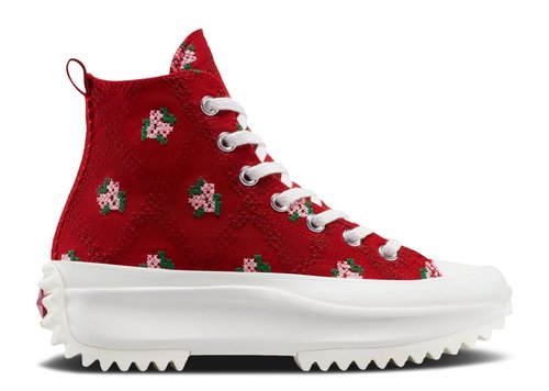 Converse Run Star Hike Platform High 'Cross Stitch Roses' - A14885C ...
