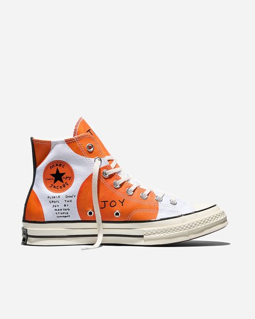 Converse Chuck 70 Hi Marc Jacobs Joy 'White/Black/Mandarin Orange ...