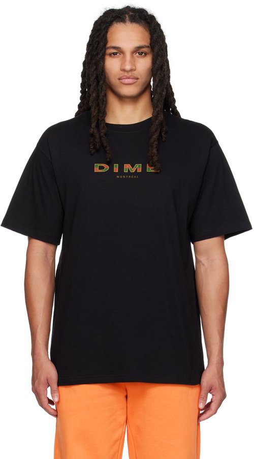 Dime Block Font T-Shirt 'Black' - DIMESU2323BLK | Solesense