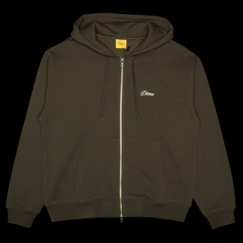 Dime Cursive Zip Hoodie | Solesense