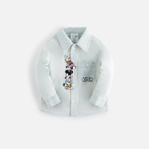 Disney | Kith for Mickey & Friends Chambray Apollo Shirt 'Light Indigo ...