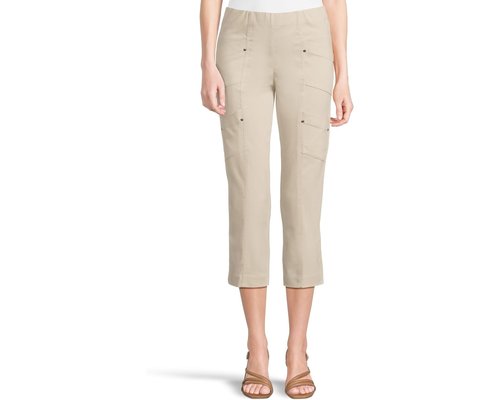 Elliott Lauren Pull On Crop Cargo Pocket Pants With Slanted Pockets ...
