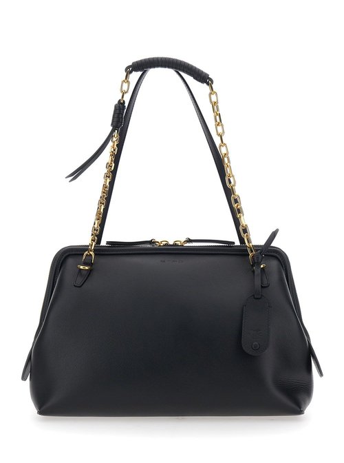Etro Shoulder Bag With Chain-link Shoulder Strap And Tag With Embossed ...