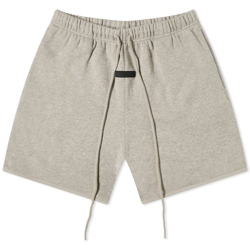 Fear of God ESSENTIALS Gray Drawstring Shorts 'Dark Heather Oatmeal ...