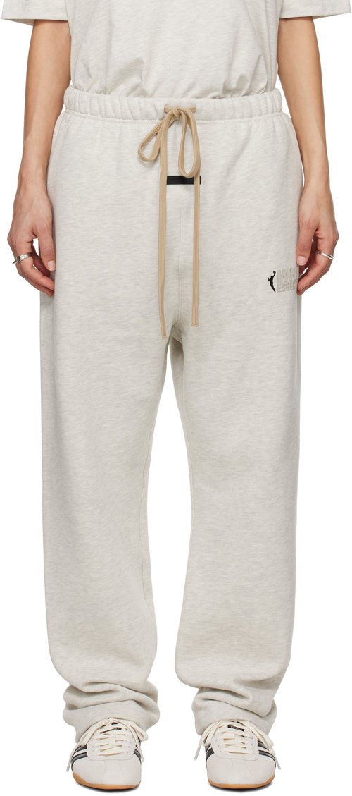 Fear of God ESSENTIALS Gray WNBA Relaxed Lounge Pants 'Light Heather ...