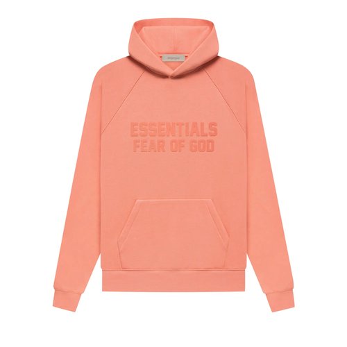 Fear of God Essentials Hoodie 'Coral' - FOG-FW22-029 | Solesense