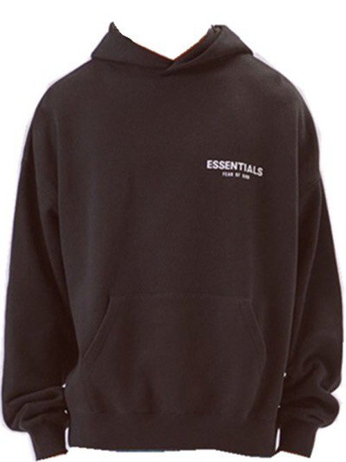 Fear of God Essentials Logo Pullover Hoodie 'Black' | Solesense Fear of God Essentials Logo Pullover Hoodie 'Black' | Solesense