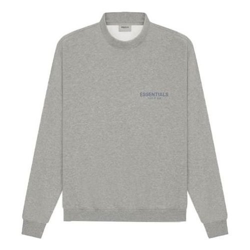 Fear of God Essentials SS21 Pullover Mockneck Dark Heather Oatmeal 'Beige' - FOG-SS21-612 ...