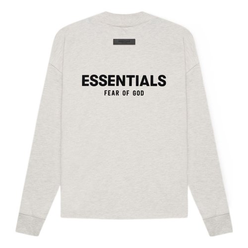 Fear of God Essentials Long-Sleeve Tee 'Light Oatmeal' - FOG-SS22-414 ...