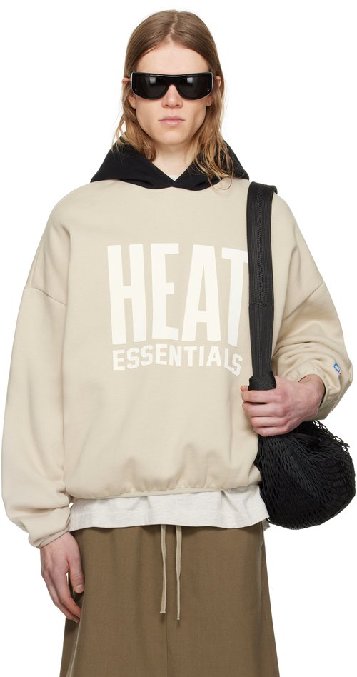 Fear of God FOG x ESSENTIALS x NBA Miami Heat Hoodie 'Beige ...
