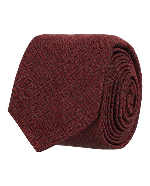 Givenchy 4G Silk Tie 'Oxblood Red' - 710003-011-1-0 | Solesense