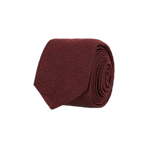 Givenchy 4G Silk Tie 'Oxblood Red' - 710003 011-1 0 | Solesense