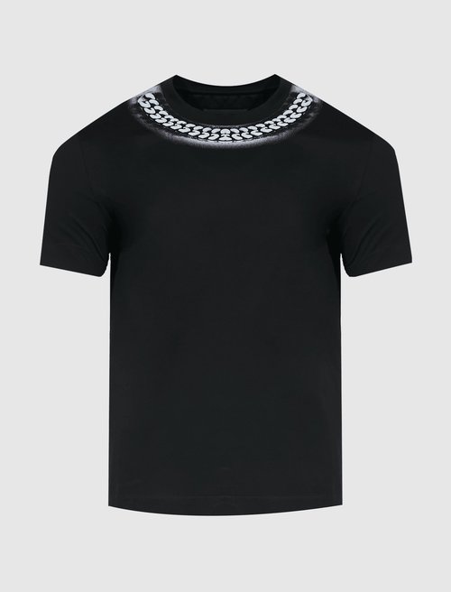 Givenchy Embossed Chain/Spray Tee - BM719S3Y6B-001 | Solesense