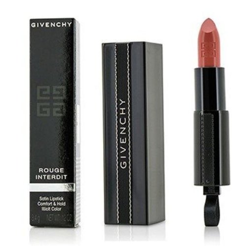 Givenchy Rouge Interdit Satin Lipstick # 18 Addicted To Rose 3.4g/0.12oz 'Black/Pink ...